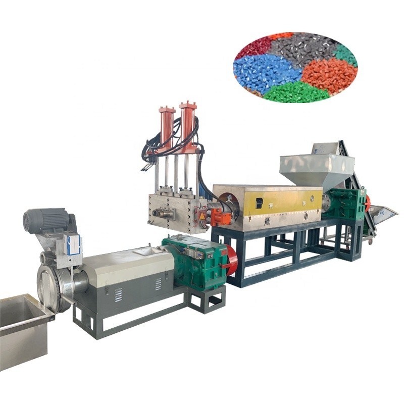 PP PE HDPE LDPE Hard Scrap Pelletizing Machine With Waste Plastic ...